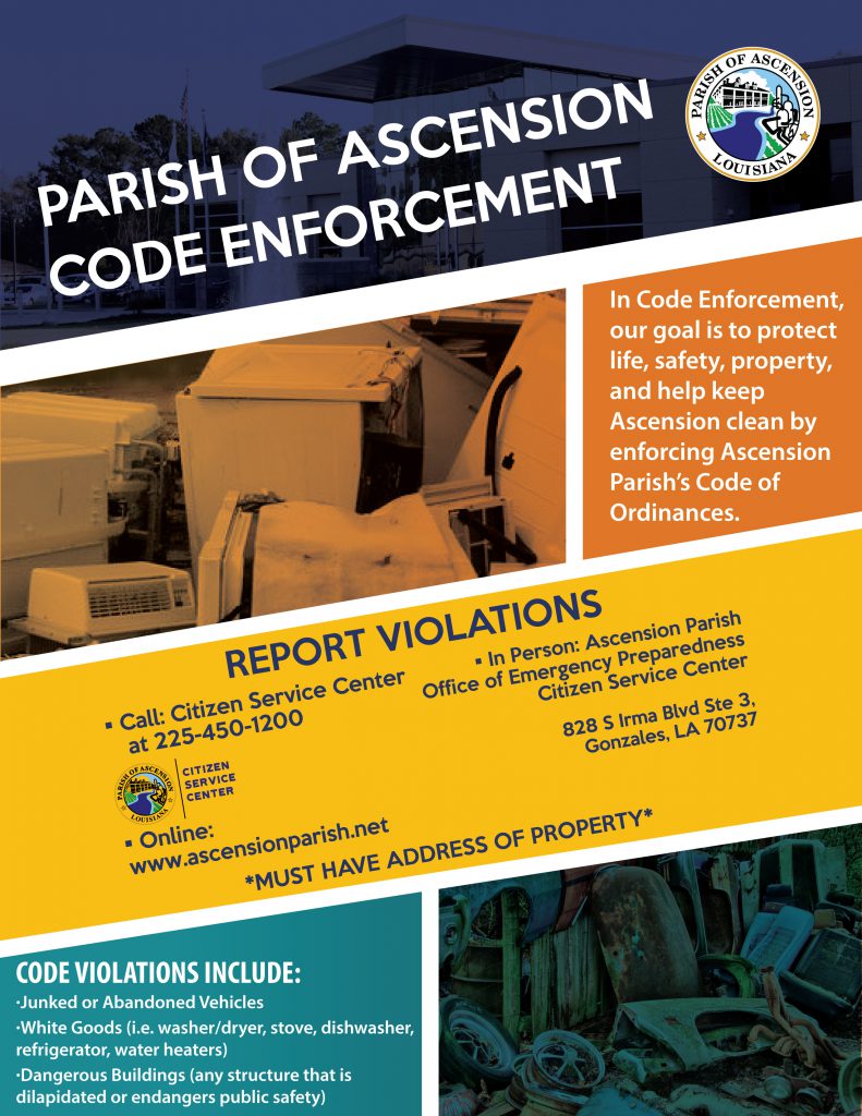 Code Enforcement | Ascension Parish Government