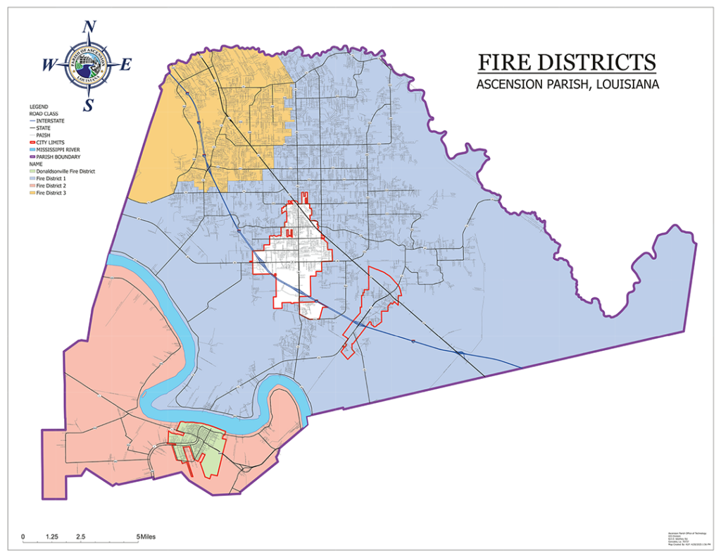 Fire Districts 2025 | Ascension Parish Government